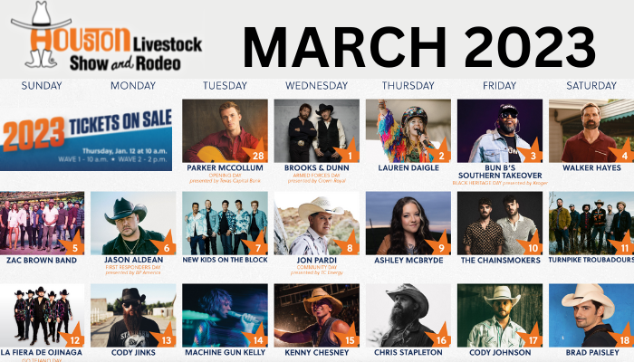 It's Back! Rodeo Houston 2023 Show And Event Announcements